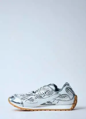 Bottega Veneta Orbit Sneakers - Silver
