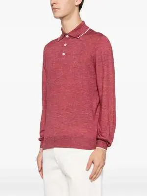 Brunello Cucinelli Long Sleeve Polo