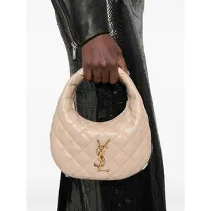 Saint Laurent Quilted Logo Top Handle Bag