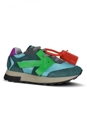 Off-White Hg Runner Sneakers With Red Zip Tie - Multicolor