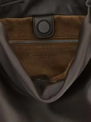 Brunello Cucinelli Bucket Mellow Lamb Leather Handbag