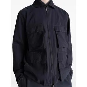 LEMAIRE Cotton Military Jacket - Blue