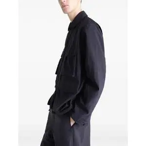 LEMAIRE Cotton Military Jacket - Blue