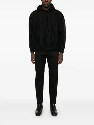 Dolce & Gabbana Logo-embroidered Tapered Leg Cotton Trousers - Black