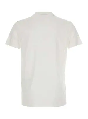 TOM FORD T-shirt 'cotton Silk Ss' White With Round Neck In Cotton And Silk - Multicolor
