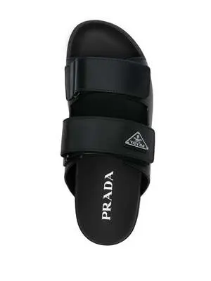 Prada Calf Leather Strap Sandals