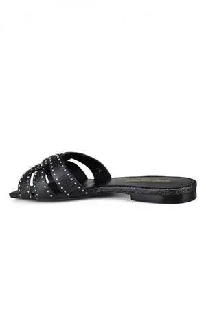 Saint Laurent Tribute Studded Leather Mules