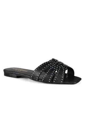 Saint Laurent Tribute Studded Leather Mules