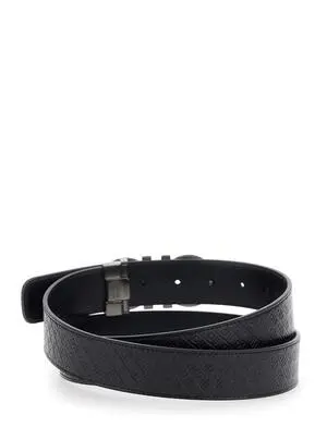 FERRAGAMO Reversible Belt With Gancini Buckle In Leather For - Black