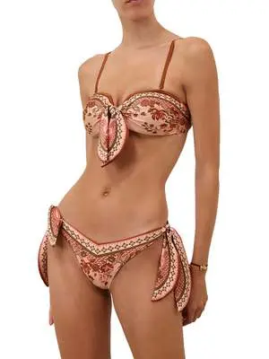 Zimmermann Aster Scarf Detail Bikini - Multicolor