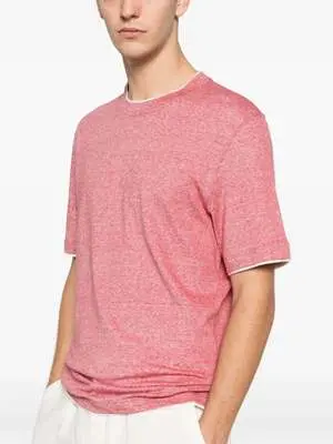 Brunello Cucinelli T-shirt With Faux-layering - Multicolor