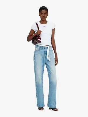 DIESEL® T-bunny-tail S1 Cotton T-shirt With Tie Bands