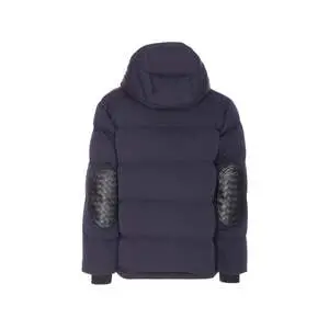 Bottega Veneta Quilted Down Jacket With Intrecciato Leather Patches