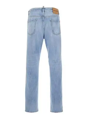 Dsquared2 642" Blue Cotton Jeans
