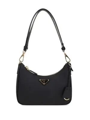 Prada Re-edition Saffiano Leather Mini Bag - Black