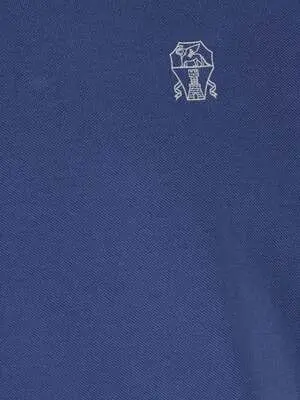 Brunello Cucinelli Short Sleeve Polo Shirt With Logo - Multicolor