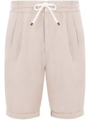 Brunello Cucinelli Linen Bermuda Shorts - Multicolor