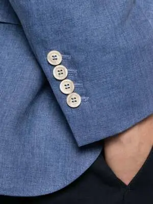 Brunello Cucinelli Linen Deconstructed Blazer - Multicolor