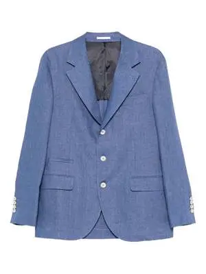 Brunello Cucinelli Linen Deconstructed Blazer - Multicolor