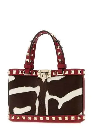 Valentino Garavani Printed Calf Hair Rockstud Handbag - Multicolor