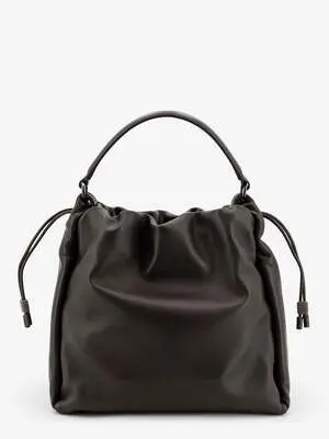 Brunello Cucinelli Mellow Leather Bucket Shoulder Bag - Multicolor