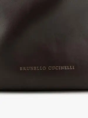 Brunello Cucinelli Mellow Leather Bucket Shoulder Bag - Multicolor