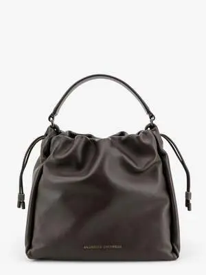 Brunello Cucinelli BRUNELLO CUCINELLI Mellow Leather Bucket Shoulder Bag Multicolor