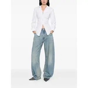 Alexander Wang Wide-leg Denim Jeans - Blue