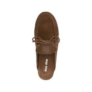 Miu Miu Suede Mule Flats