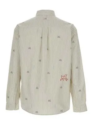 Jacquemus Simon' Beige Long-sleeved Shirt With Classic Collar And Long Sleeves In Cotton For