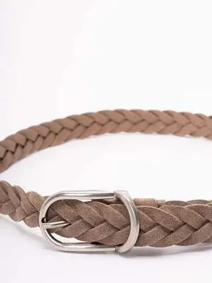 Brunello Cucinelli Braided Leather Belt - Multicolor