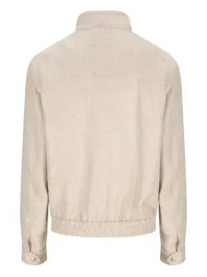 Brunello Cucinelli Silk Bomber Jacket - Multicolor