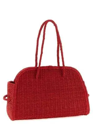 Jacquemus Le Turismo Raphia Shoulder Bag - Red