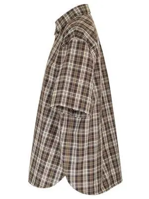 Bottega Veneta Checked Cotton Shirt