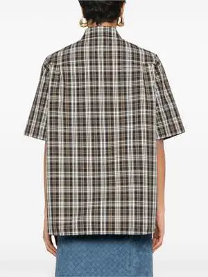 Bottega Veneta Checked Cotton Shirt