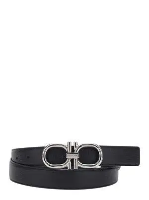 FERRAGAMO Gancini Buckle Leather Belt - Multicolor
