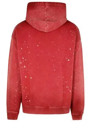 Dsquared2 Cotton Distressed Logo Hoodie
