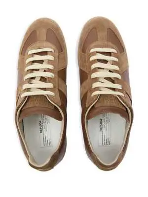 MAISON MARGIELA Paneled Replica Sneakers - Brown