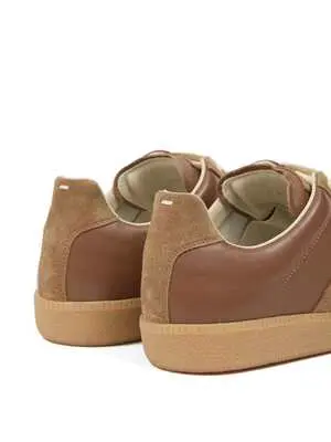 MAISON MARGIELA Paneled Replica Sneakers - Brown