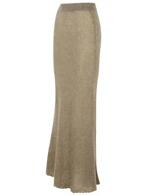 LISA YANG Kelsy Long Skirt In Silk Blend