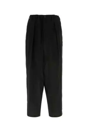 Yohji Yamamoto Crepe Trousers - Black