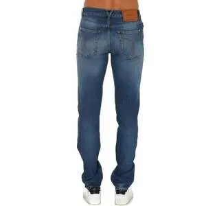 Versace Cotton Logo Denim Jeans - Blue
