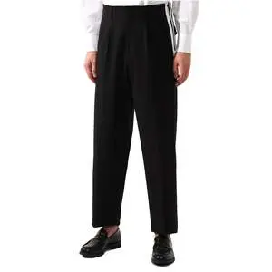 Dolce & Gabbana Pleated Trousers With Side Stripe Detail