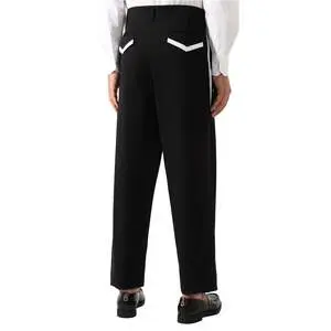 Dolce & Gabbana Pleated Trousers With Side Stripe Detail