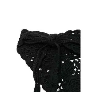 GANNI Organic Cotton Floral Crochet Hairband