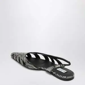 Alaïa Slingback Ballerinas In Python-effect Printed Leather