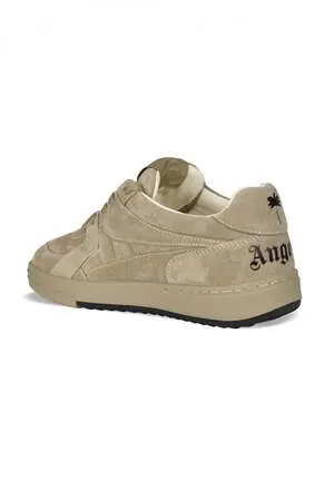 Palm Angels Suede Low Top Sneakers - Cream