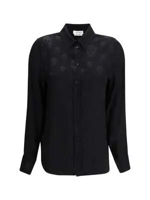 Alexander McQueen Skull Motif Viscose Shirt