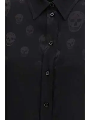 Alexander McQueen Skull Motif Viscose Shirt