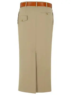 Moschino Virgin Wool Skirt - Cream